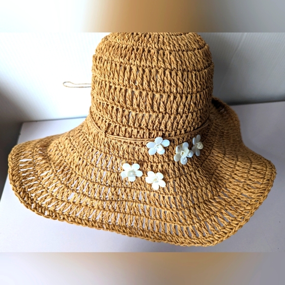 tropical trends | Accessories | Straw Sun Hat Tropical Trends Mother Of ...